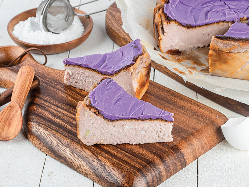 Ube Burnt Basque Cheesecake – The Kakao Guy